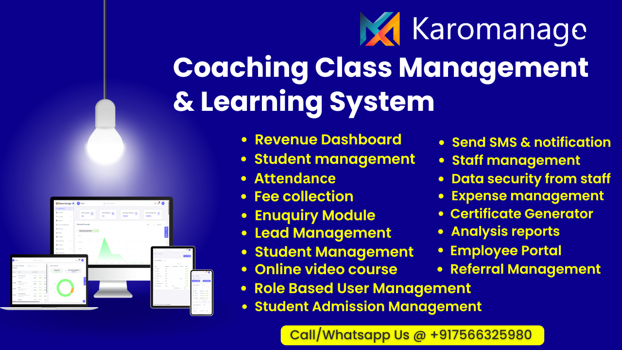Contact Us | One-Stop Solution for Coaching Class Management.
